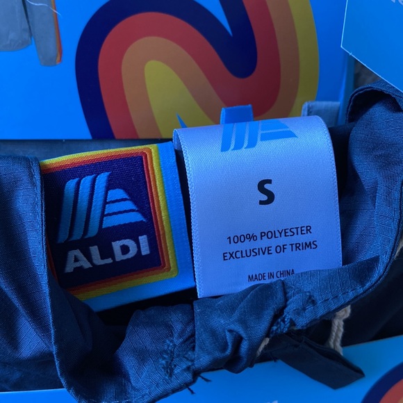 Aldi | Jackets & Coats | Aldi Small Navy Blue Windbreaker Jacket Zip Up ...
